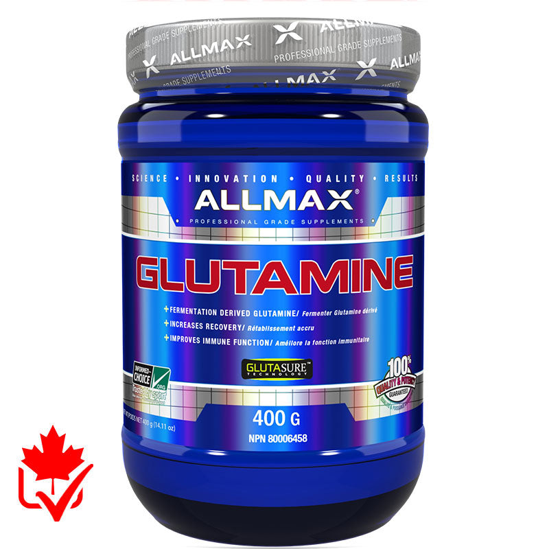 Allmax Glutamine 400g — Popeye's Supplements Calgary